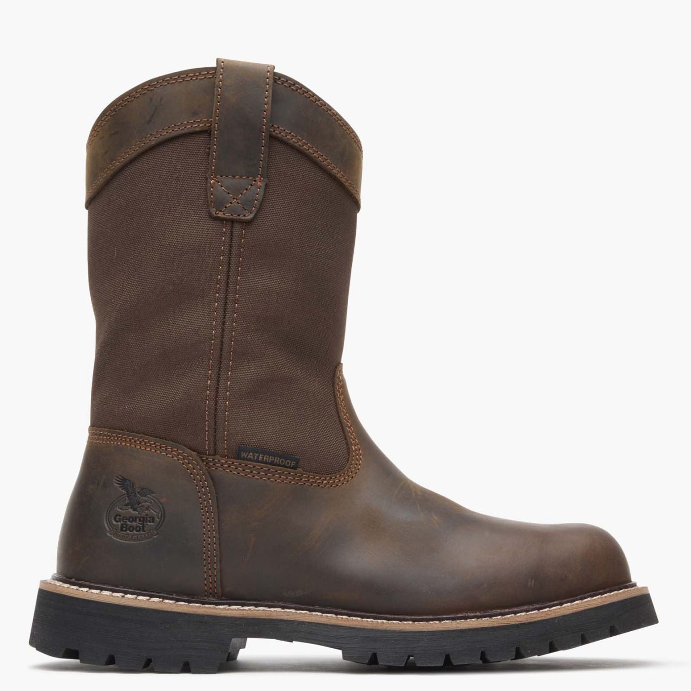 Georgia Boot Core 37 Steel Toe Waterproof 10" Pull-On Work Boot – SlipGrips