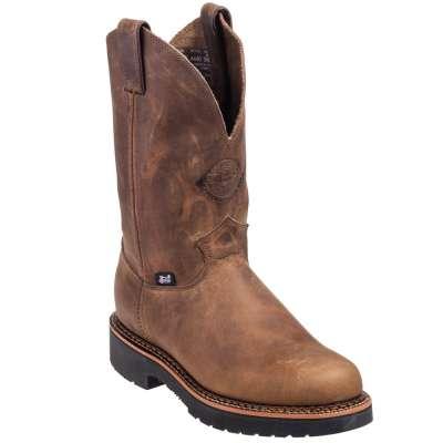 Justin Work J-Max® Blueprint Pull-On Western Work Boot – SlipGrips